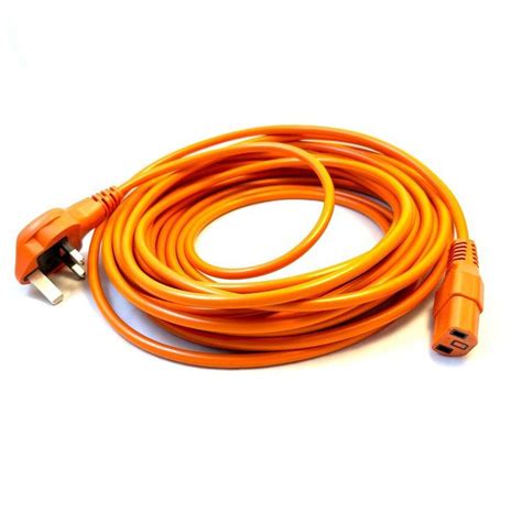 Manchester Vacs Sebo Evolution 300 350 450 D8 Vacuum Cleaner Replacement Orange Power Cord Flex
