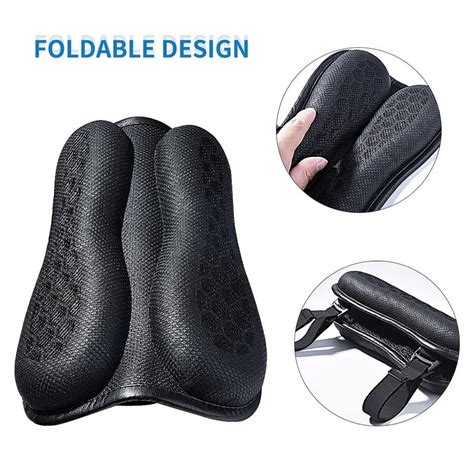 Foldable Motorcycle Seat Cushion High Elasticity Gel 3d Honeycomb