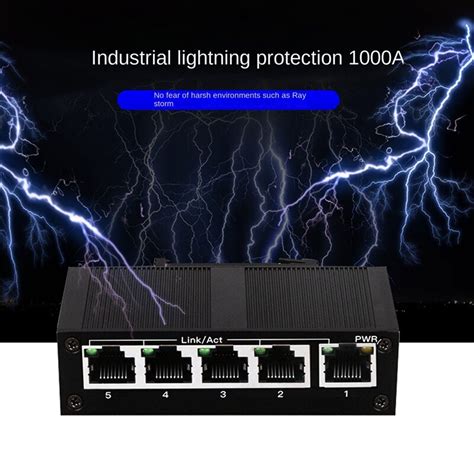 5 포트 100mbps 네트워크 스위치 이더넷 산업용 등급 스위치 관리되지 않는 레일 유형 산업용 네트워크 분배기 컴퓨터 주변 장치