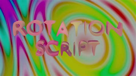 Unity Basics Writing Your First Rotation Script Youtube