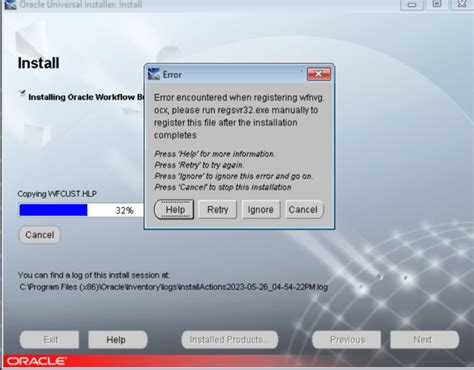 Oracle Workflow Builder Cant Load Or Register Custom Control Wfnvg20