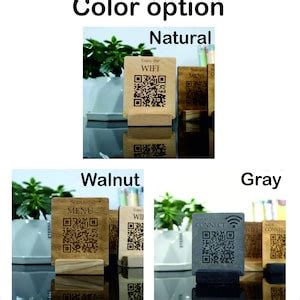 Custom Made QR Code Menu Sign Wifi Sign Wifi Network Sign Wooden Sign Public Sign Etsy