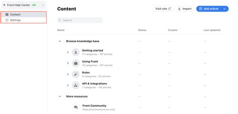 Getting Started With Knowledge Base