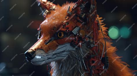 premium ai image anthropomorphic red fox computer hacker beautiful image ai generated art