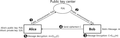 asymmetric cryptography system uses an encryption key that consists of