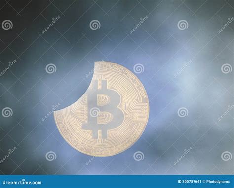 Digital Bitcoin Currency Cryptocurrency Crypto Eclipse Moon Sun Solar