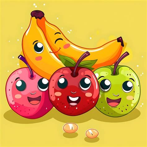 Cute Animated Fruits Images Free Download On Freepik