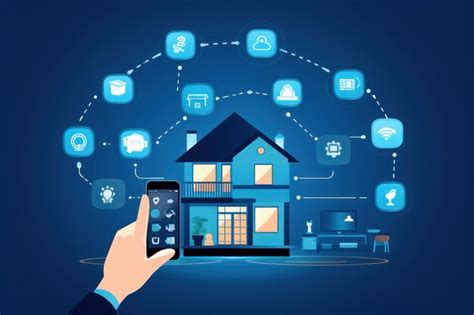 premium ai image a person controlling smart home devices smart home