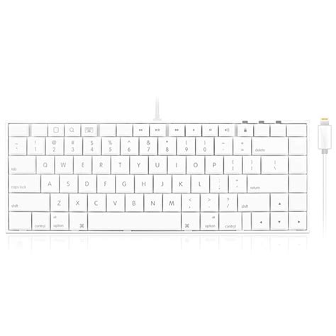 Used Macally Ikeyltii Lightning Wired Ultra Slim Portable Keyboard