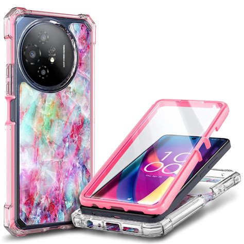 Nagebee Bumper Cell Phone Case With Screen Protector For Tcl 50 Xl 5g