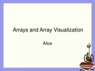 PPT Introduction To Arrays Array PowerPoint Presentation Free Download ID