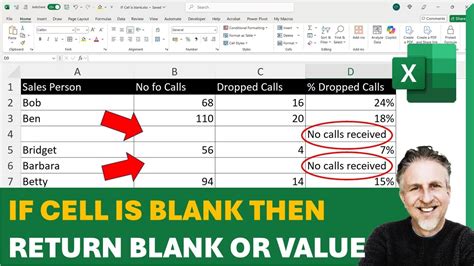 Excel Isblank Is Cell Empty If Blank Return Blank And Ignore Formula Youtube