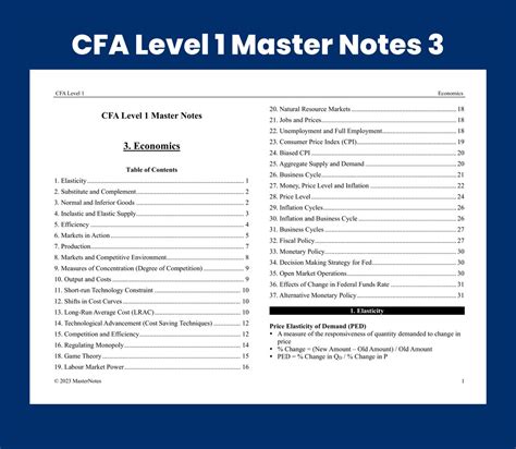 Cfa Economics Cfa Level 1 Exam 2023 Chartered Financial Etsy