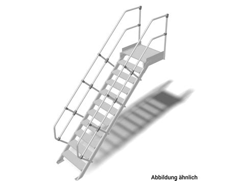 Köp Trappa Med Plattform 45° 11 Steg Hos Alulock
