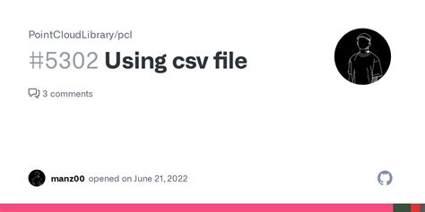 using csv file · issue 5302 · pointcloudlibrary pcl · github
