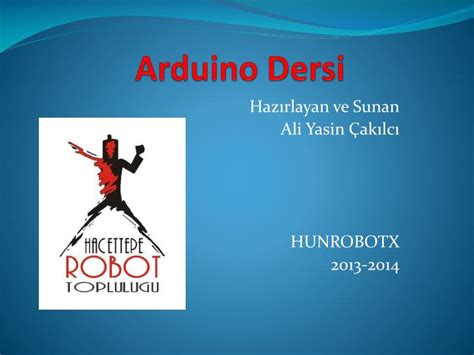 Ppt Arduino Dersi Powerpoint Presentation Free Download Id4830117