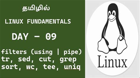 Tamil Day Linux Fundamentals Filters YouTube