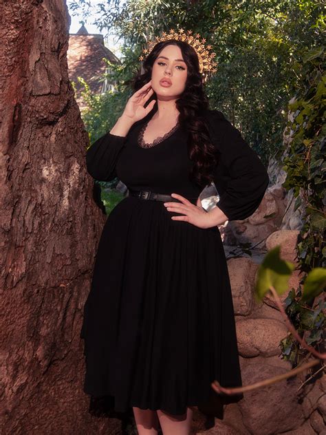 Dark Forest Dress In Black Gothic Inspired Clothing La Femme En Noir