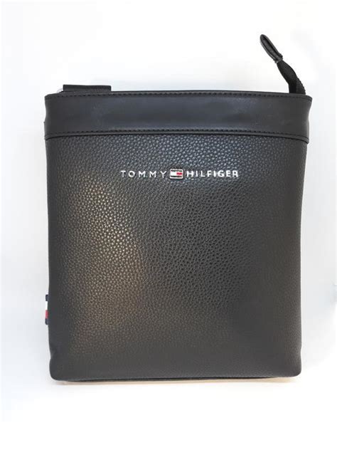 Мужская сумка tommy hilfiger черная / барсетка / мессенджер на плечо ...