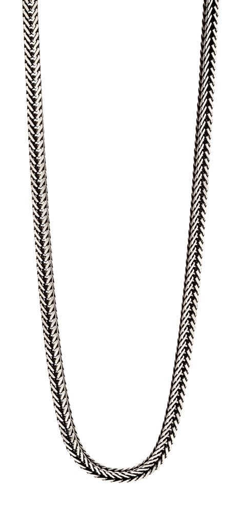 Fred Bennett Gents Stainless Steel Oxidised Fox Tail Chain Forum