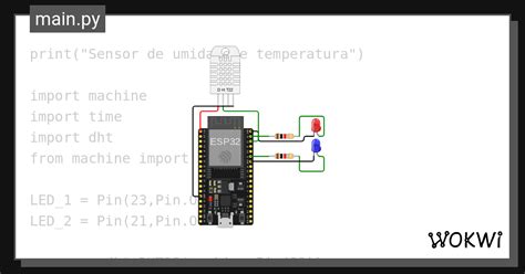 Projeto Temperatura E Umidade Wokwi Esp32 Stm32 Arduino Simulator