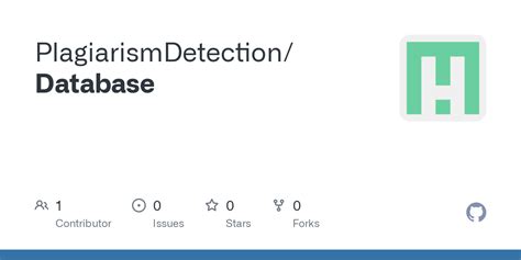 GitHub PlagiarismDetection Database