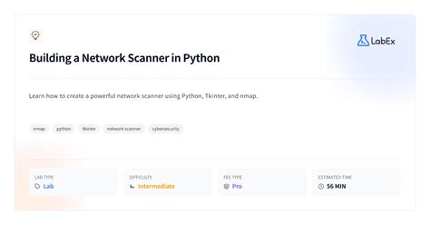 Build A Network Scanner With Python Labex