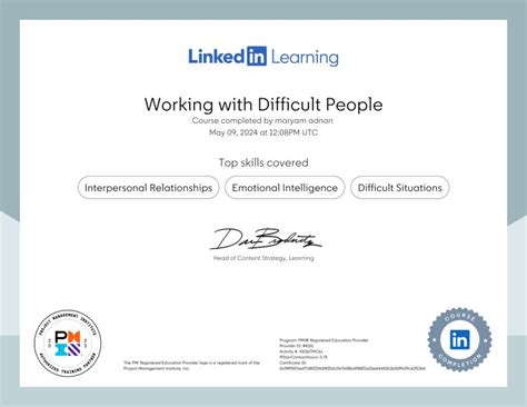 Maryam Adnan On Linkedin Certificate Of Completion