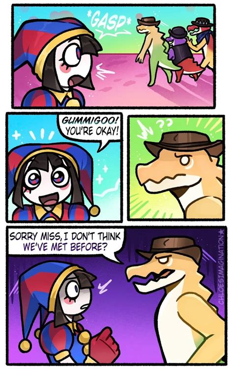Pomni And Gumigoo Tadc Cute Drawings Circus Art Cute Cartoon