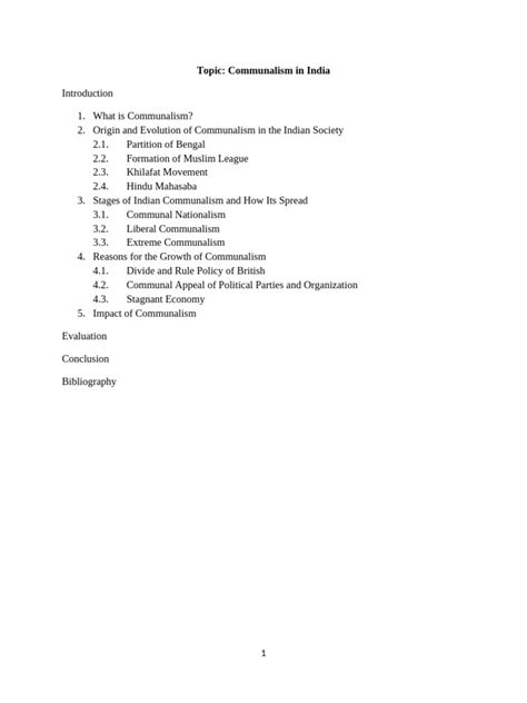 Communalism In India Pdf