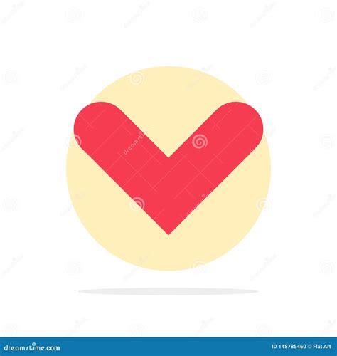 Arrow Arrows Direction Down Abstract Circle Background Flat Color