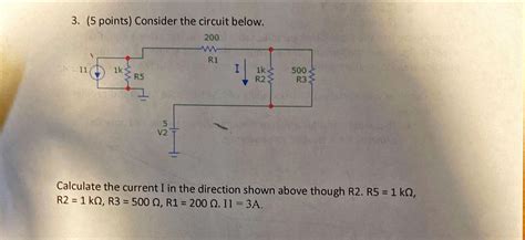 solved 3 5 points consider the circuit below calculate
