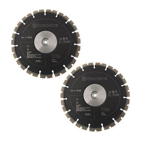 Двоен диамантен диск за мокро рязане на армиран бетон и скални материали Husqvarna Construction