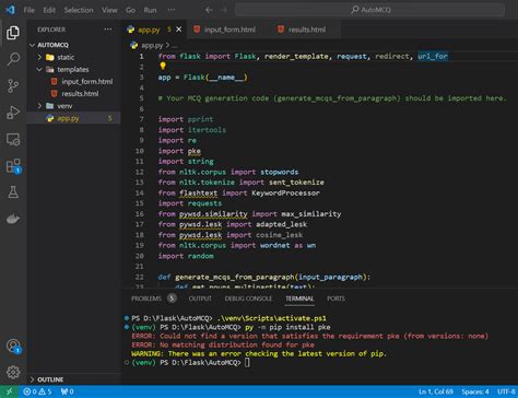 help not able to import libraries r flask