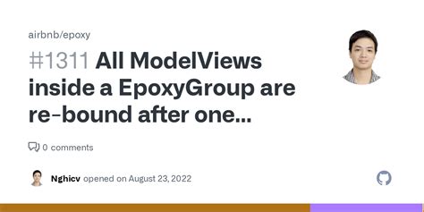 All ModelViews Inside A EpoxyGroup Are Re Bound After One Group S ModelView Is Changed Issue