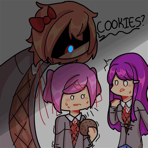 That Youre Mine” Look My First Time Drawing Monika Rddlc