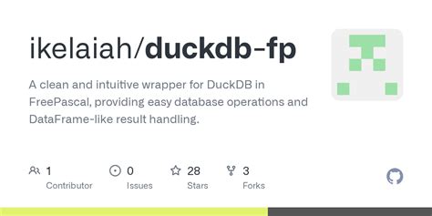 Github Ikelaiahduckdb Fp A Clean And Intuitive Wrapper For Duckdb