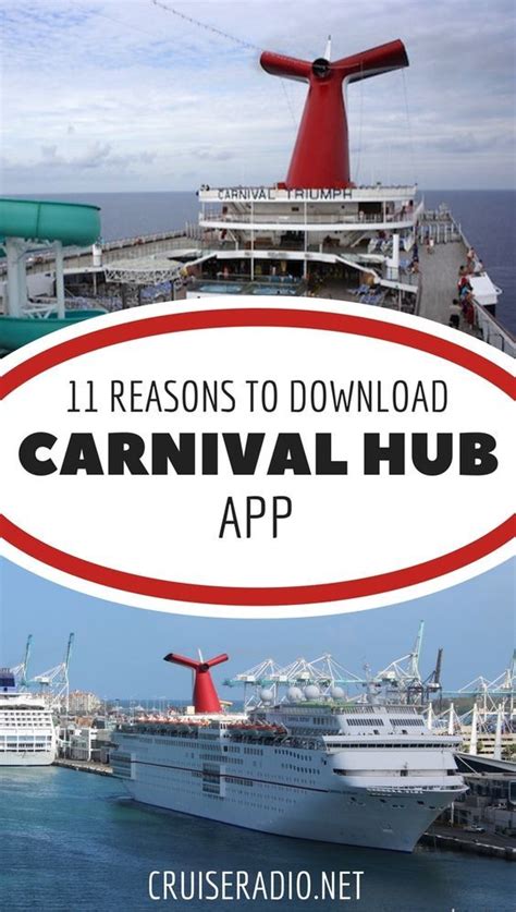 12 Reasons To Download The Carnival Hub App Carnival Cruise Tips