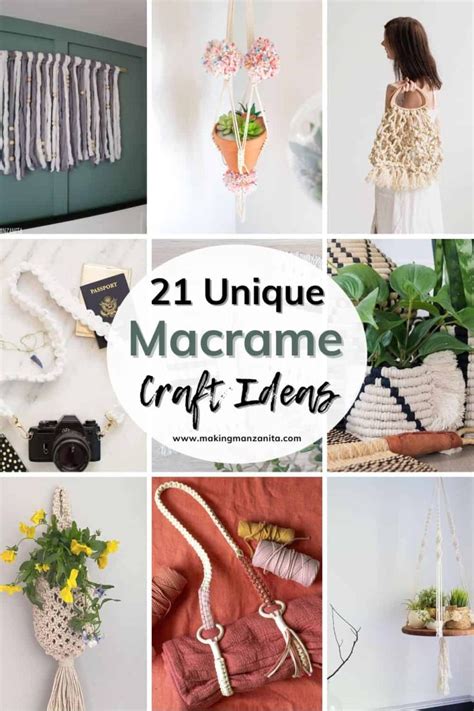 Unique Macrame Craft Ideas Making Manzanita