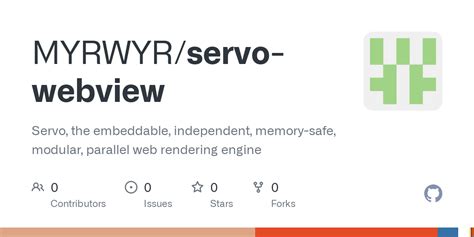 Github Myrwyrservo Webview Servo The Embeddable Independent Memory Safe Modular