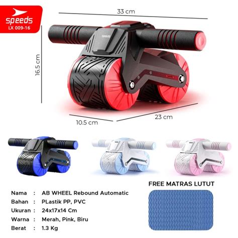 Ab Roller Double Wheel Large Wheel Automatic Rebound Speeds 009 16