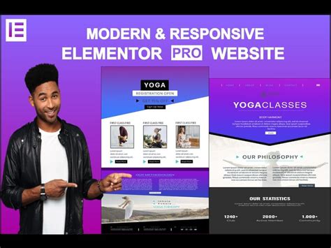 an advance elementor website upwork