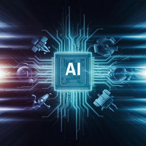 Ai Technology Microchip Background Premium Ai Generated Image