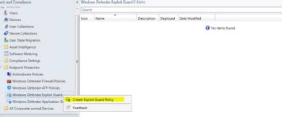 Deploy Windows Defender Exploit Guard Using SCCM