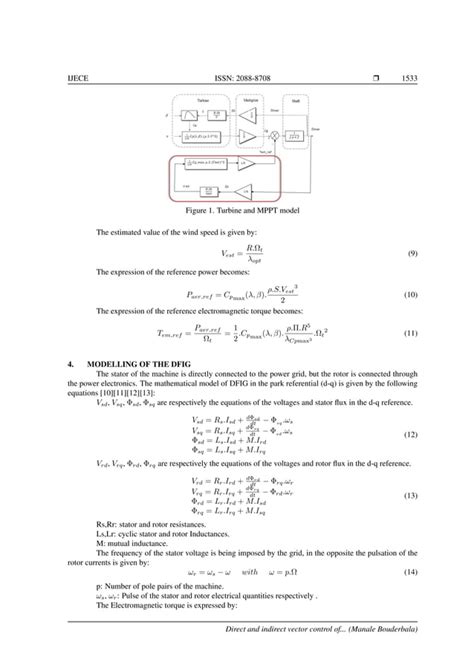 Direct And Indirect Vector Control Of A Doubly Fed Induction Generator