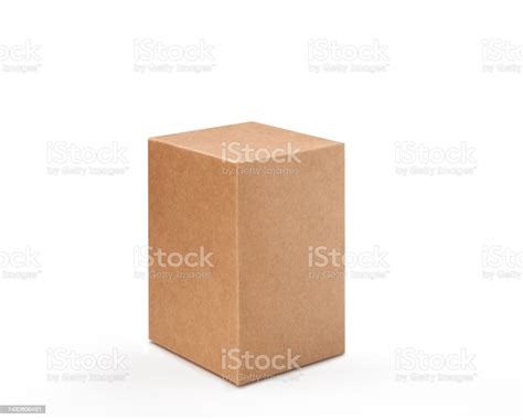클리핑 경로가있는 흰색 배경에 격리 된 상자 빈 판지 모형 벡터 일러스트레이션 0명에 대한 스톡 사진 및 기타 이미지 0명 3차원 형태 갈색 Istock