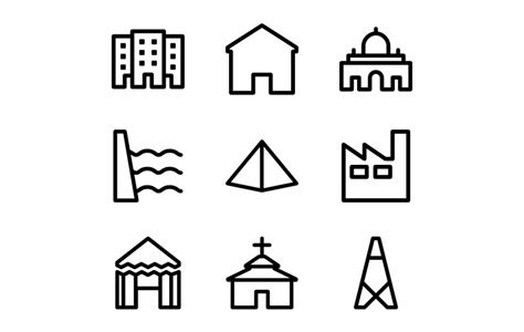 Building Outline Vector At Collection Of Building Outline Vector Free For