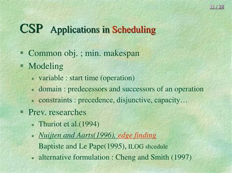 Ppt Constraint Satisfaction Problem Csp Applications And Job Shop