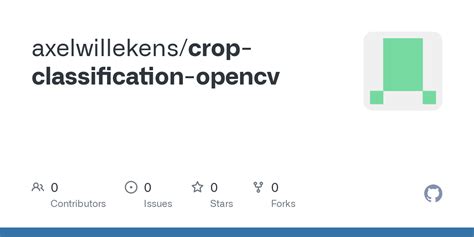 Github Axelwillekenscrop Classification Opencv