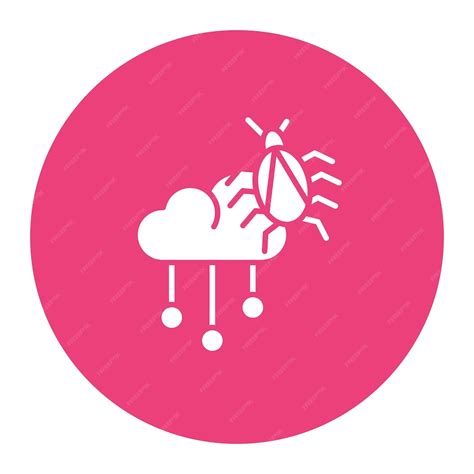 Premium Vector Cloud Virus Vector Illustration